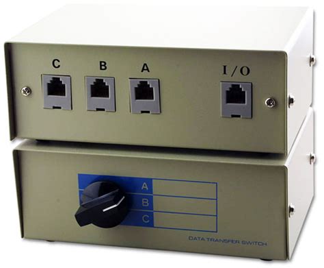 Data Switch Box Rj11 3 Way Krp