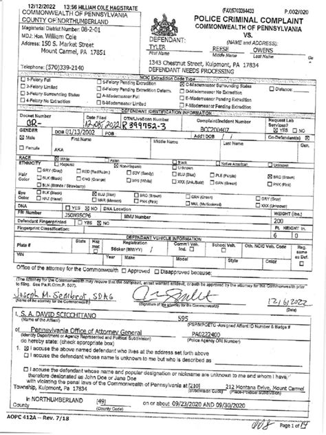 Criminal Complaint Pdf