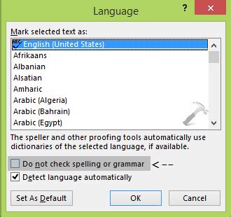 FIX Spell Checker Not Working In Word 2013