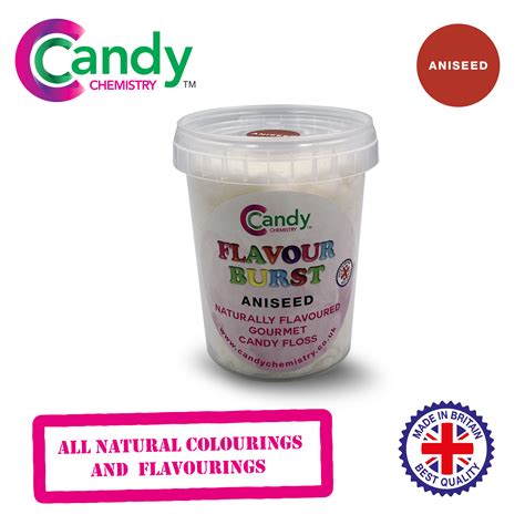 Aniseed Flavour Burst Natural Gourmet Candy Floss Candy Chemistry