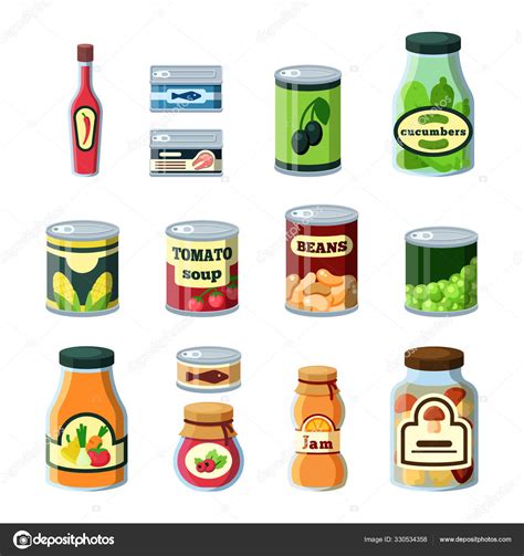 Non Perishable Food Items Clipart