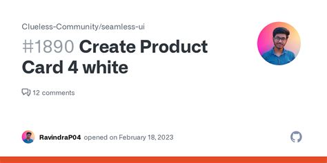 Create Product Card 4 White · Issue 1890 · Clueless Communityseamless Ui · Github