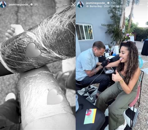 Jasmine Goode Shows Off New Matching Tattoos With Girlfriend Melissa Marie