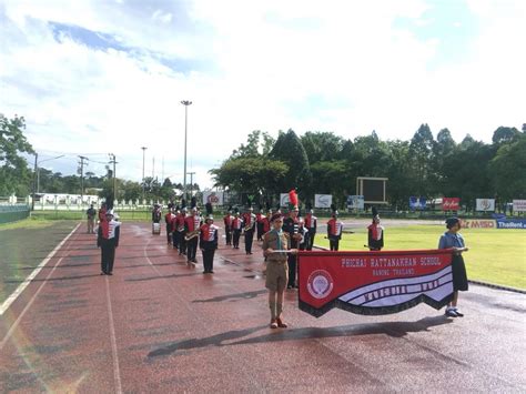 พิธีสวนสนามวันคล้าย วงโยธวาทิตโรงเรียนพิชัยรัตนาคาร ระนอง