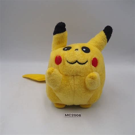 Pikachu Mc2008 Pokemon Tomy Fuzzy Plush 7 Fat Stuffed Toy Doll Japan Etsy