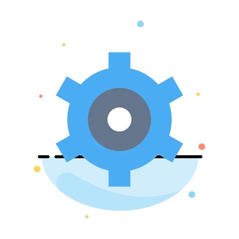 Gear Setting Cogs Abstract Flat Color Icon Template 14334379 Vector Art At Vecteezy