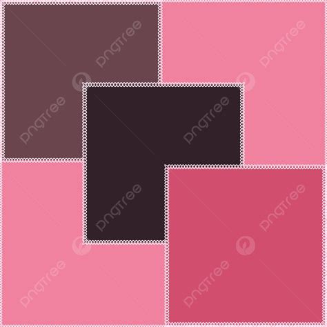 Design Element Patchwork Quilt Square Background With Seamless Pattern