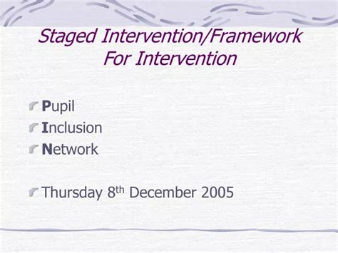 Ppt Staged Interventionframework For Intervention Powerpoint
