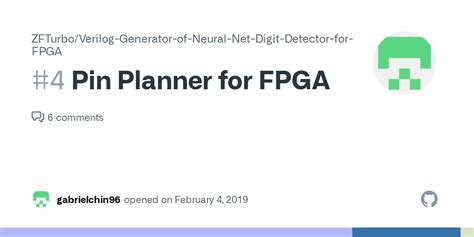 Pin Planner For Fpga · Issue 4 · Zfturboverilog Generator Of Neural Net Digit Detector For