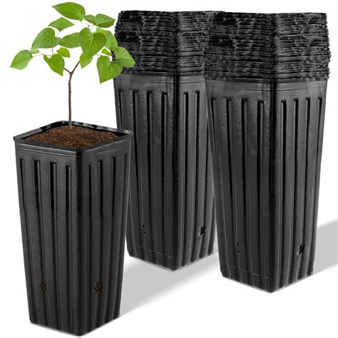 Cezoyx 100 Pack Tall Tree Pots 96 Inch Deep Plant