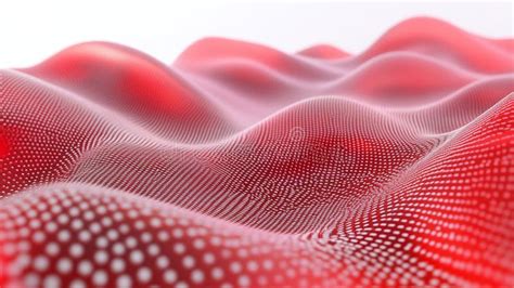 Dynamic Red Wave Patterns Abstract Design Digital Art Contemporary Style Stock Illustration
