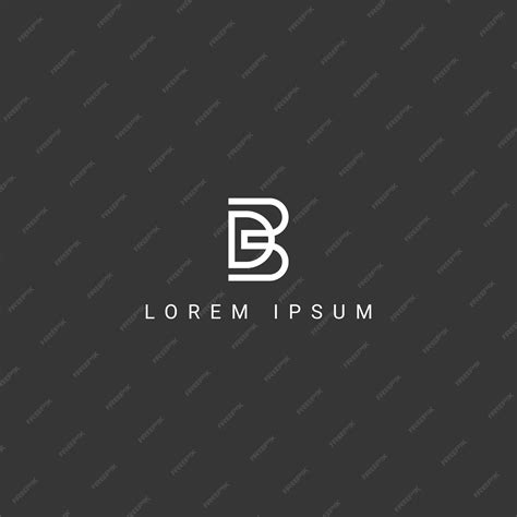Premium Vector Creative Logo Design Using B And D Letters Bd Letter Initial Monogram Template