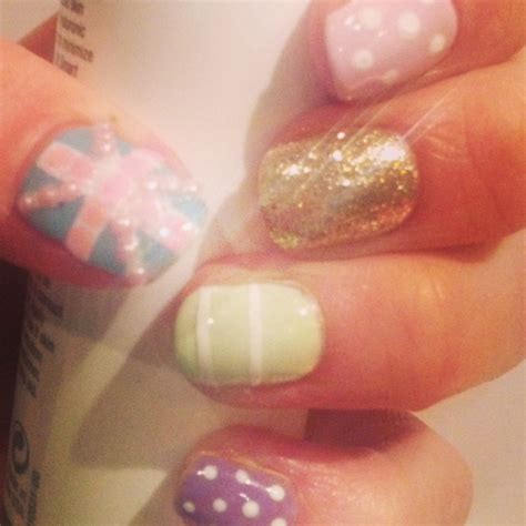 Spring Shellac Nail Art