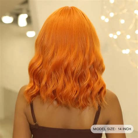 Short Bob Wavy Wig Bangs Women Bob Wavy Wig Bang Temu