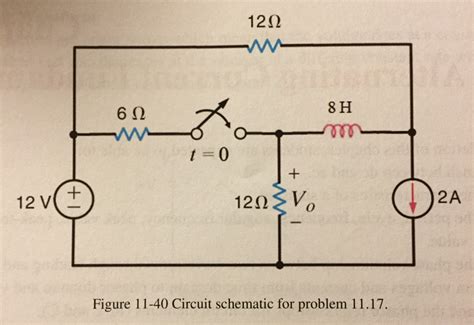 Solved 11 17 The Switch Was Opened For A Long Time And Chegg Com