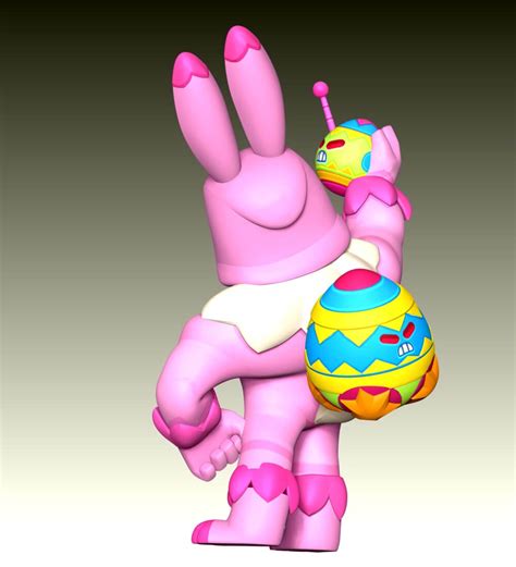 Bunny Grom Brawl Stars 3d Model By Lovemodel