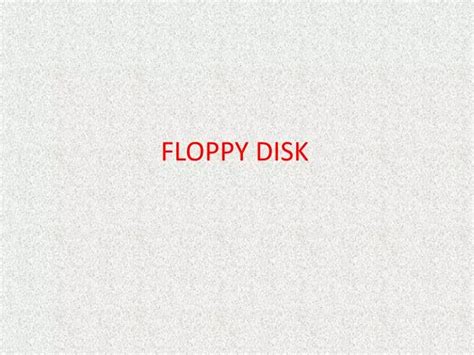 Ppt Floppy Disk Powerpoint Presentation Free Download Id7081838