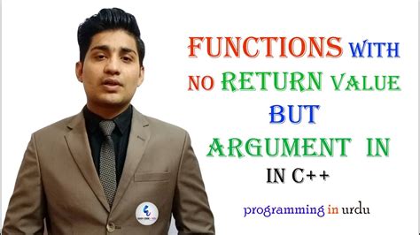 Function With No Return Value But Argument In C In Urdueasy Code 4 You Youtube