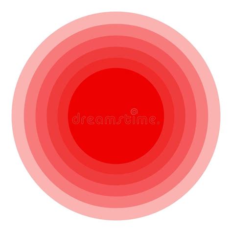 Red Gradient Concentric Circles Creating Tunnel Effect Stock Illustration Illustration Of