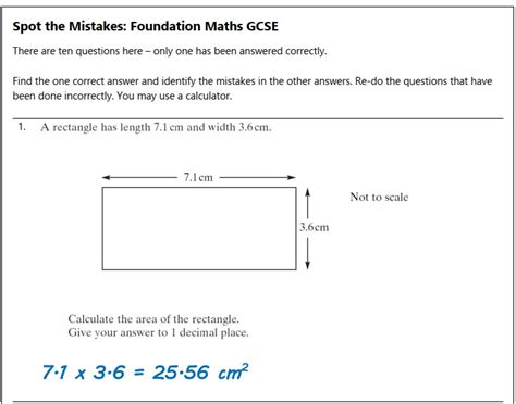 Spot The Mistake Mathematics Learning And Technology