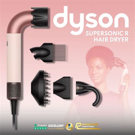 New Dyson Supersonic R Hair Dryer With Diffuser Ceramic Pink Pristine