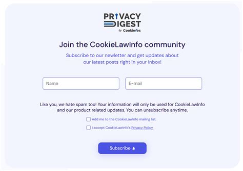 Gdpr Consent Form Examples For Wordpress Sites