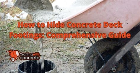 How To Hide Concrete Deck Footings Craftingwithconcrete Com