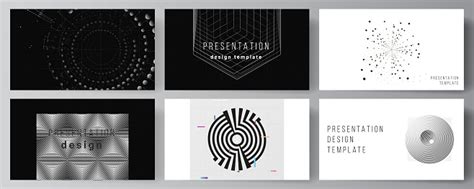 프리젠 테이션의 벡터 레이아웃은 프리젠 테이션 브로셔 브로셔 커버를위한 디자인 템플릿을 슬라이드합니다 블랙 컬러 기술 배경 과학 의학 기술 개념의 디지털 시각화 연결에 대한