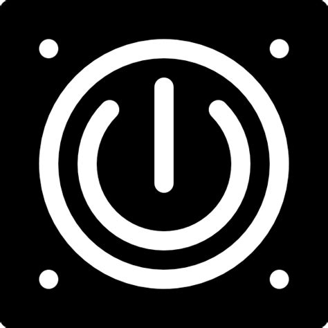 Power Button Basic Rounded Filled Icon