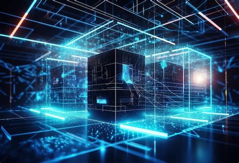 Premium Ai Image Ai Generated Illustration Holographic It Abstract