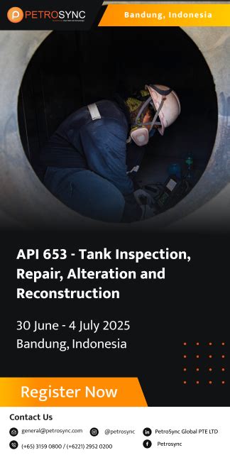 Api 653 Standard Guide To Tank Inspection And Repair