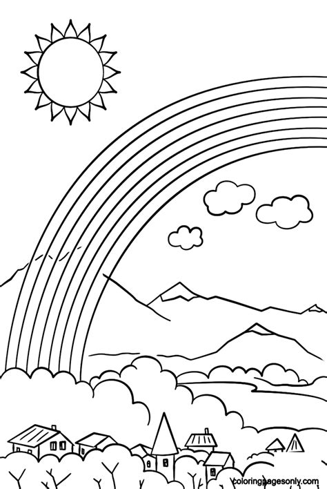 Rainbow Coloring Pages Free Printable Ncejomunicipaldechinu