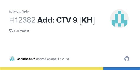 Add Ctv 9 Kh · Issue 12382 · Iptv Orgiptv · Github