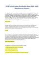 CPPS Patient Safety Certification Exam 2022 2023 Questions And