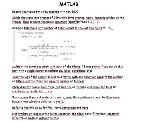 Solved MATLAB Record Your Voice For A Few Seconds With Chegg Com