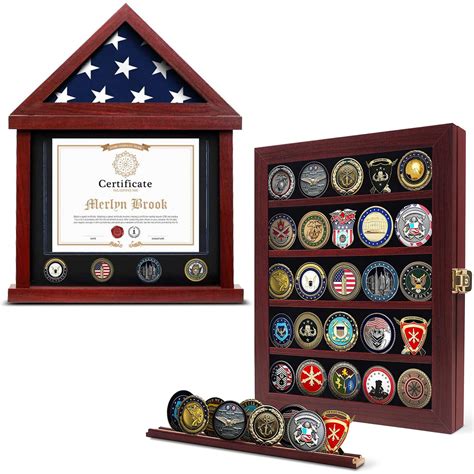 Challenge Coin Display Case Coin Case Challenge Coin Holder Coin Box