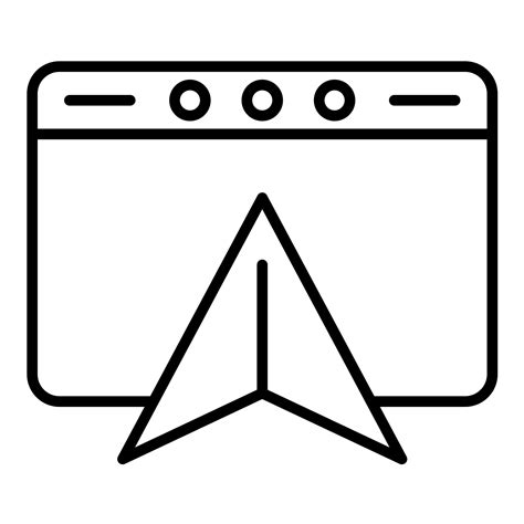 Navigation Line Icon Vector Art At Vecteezy
