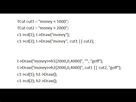 CERN ROOT Tutorial For Beginners Tree Analysis Draw And TCut YouTube