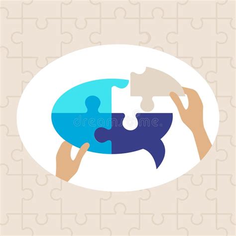 Abstract Puzzle Pieces Concept Design Stock Illustration Illustration Of Marketing Pattern