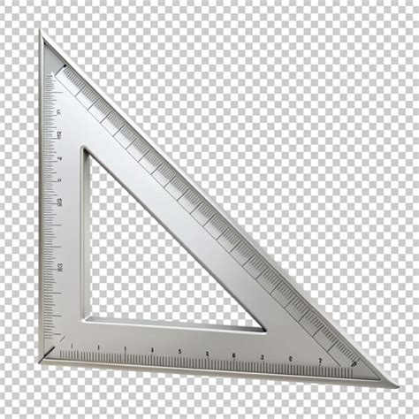 Triangle Ruler 3d Rendering Premium Ai Generated Psd