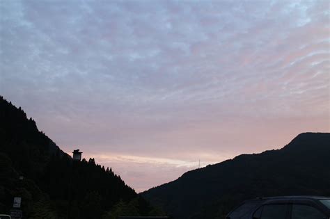 祖谷渓温泉ホテル秘境の湯 夜明けが早くなりました。 4時45分！ すでに明るい祖谷です