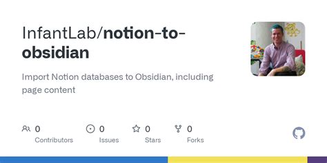 GitHub InfantLab Notion To Obsidian Import Notion Databases To Obsidian Including Page Content