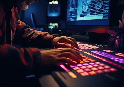 Premium AI Image A Closeup Shot Of An Editor S Hands Meticulously