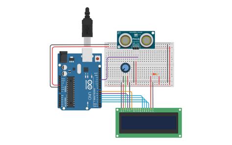 Circuit Design 02b Sensor De Distância Ultrassônico Ping Tinkercad
