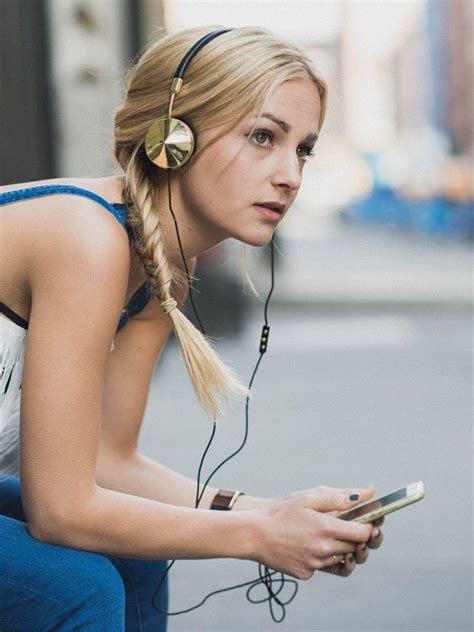 Life At Home Girl With Headphones Headphone Fashion Wearing Headphone