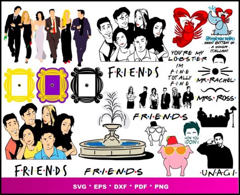 Craft Supplies And Tools Floral And Garden Crafts Friends Svg Friends Tv