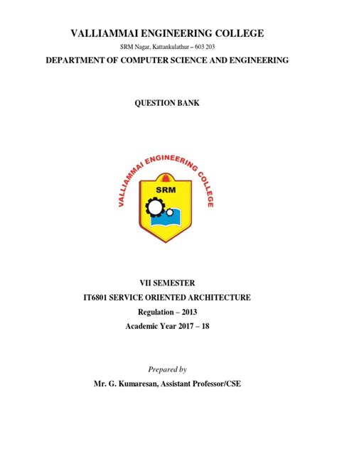 It6801 Service Oriented Architecture Pdf Xml Xslt