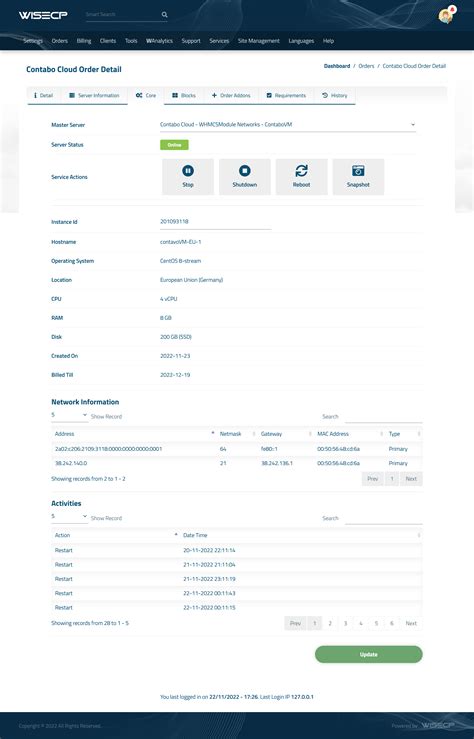 Wisecp Module Contabo Vps Cloud Automation