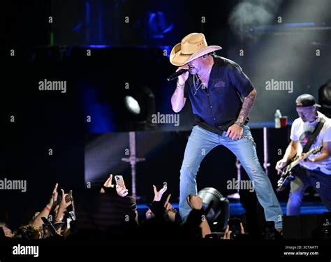 October 4 2025 West Palm Beach Florida Usa Jason Aldean Performs