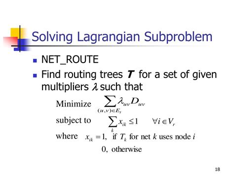 Ppt Timing Driven Routing For Fpgas Based On Lagrangian Relaxation
